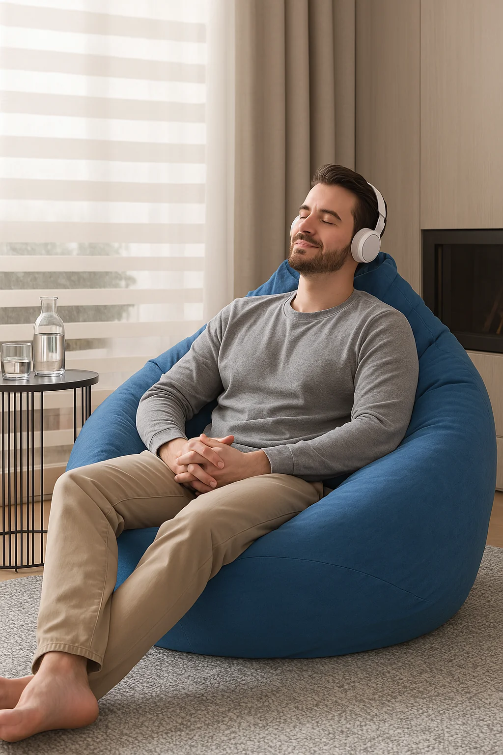 Extra Large Linen Bean Bag - Unparalleled Comfort – Siesta Hammocks